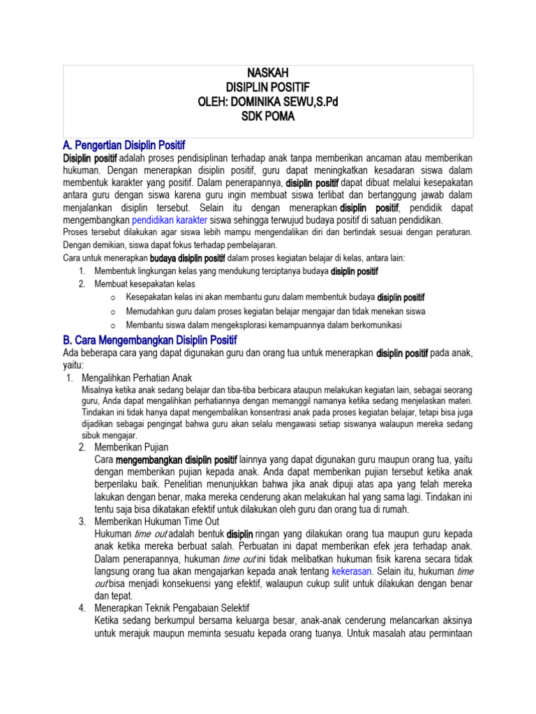 Naskah MM Domi | PDF | Pengembangan Diri