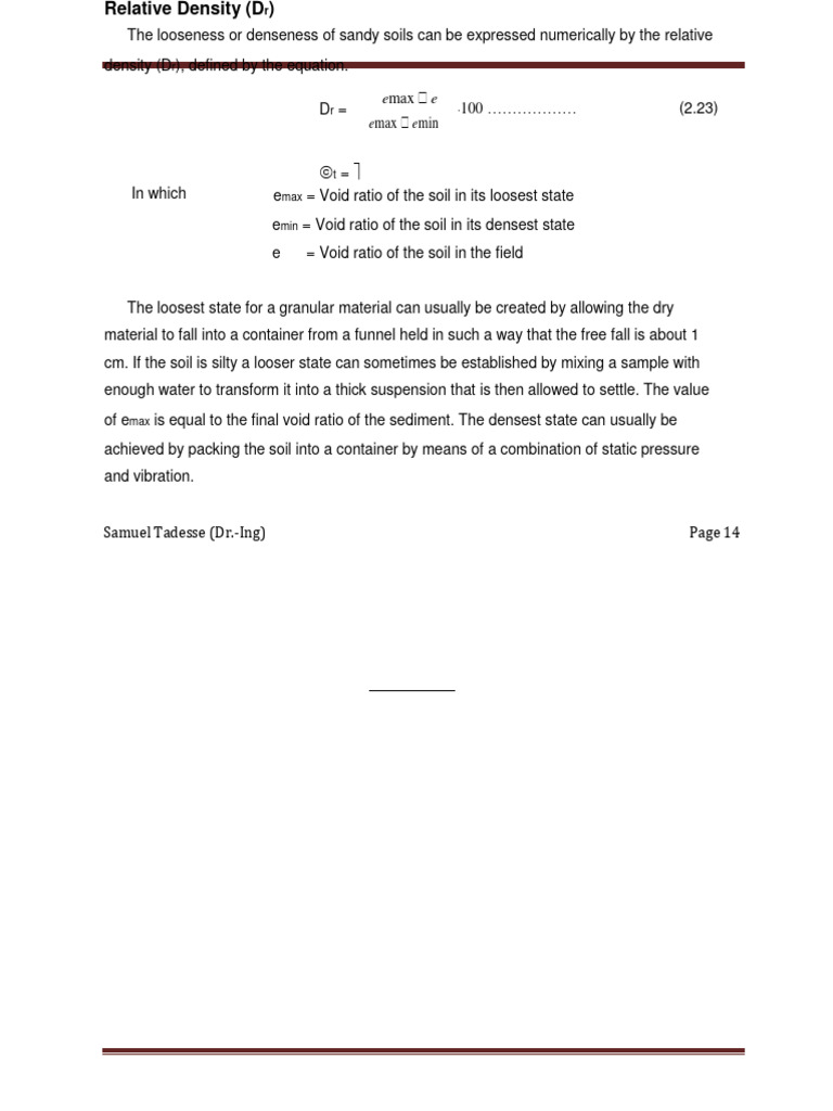 Soil I Lecture 4 | PDF | Density | Soil