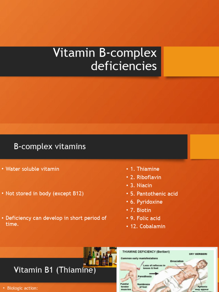 Understanding Vitamin B-Complex Deficiencies | PDF | Vitamin ...