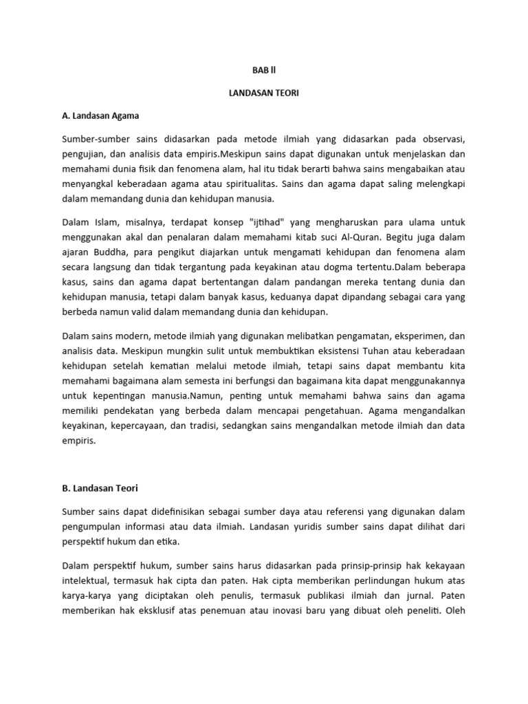 Sumber-Sumber Sains | PDF