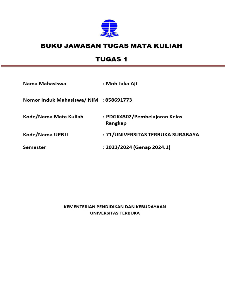 TT1 PKR Moh Jaka Aji Purnomo - 858691773 | PDF | Karier & Perkembangan | Kesehatan Holistik