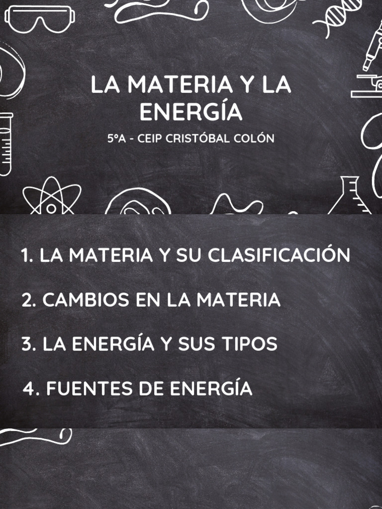 Materia y Energía: Conceptos Clave | PDF | Mezcla | Importar