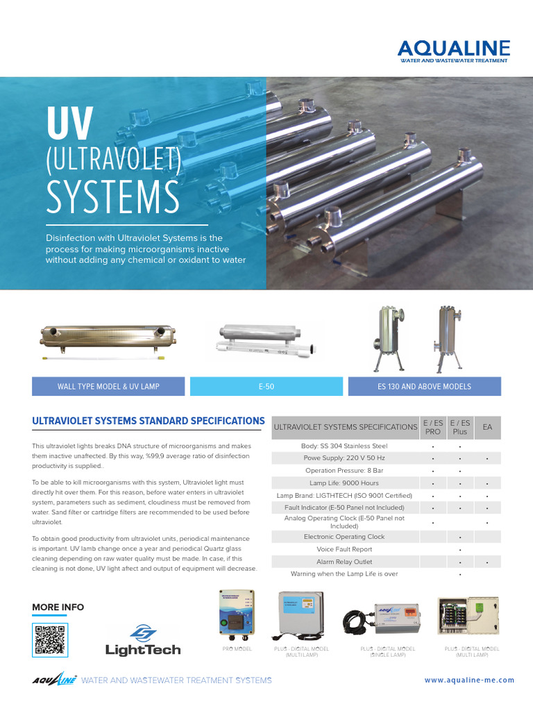 Aqualine Uv | PDF | Ultraviolet