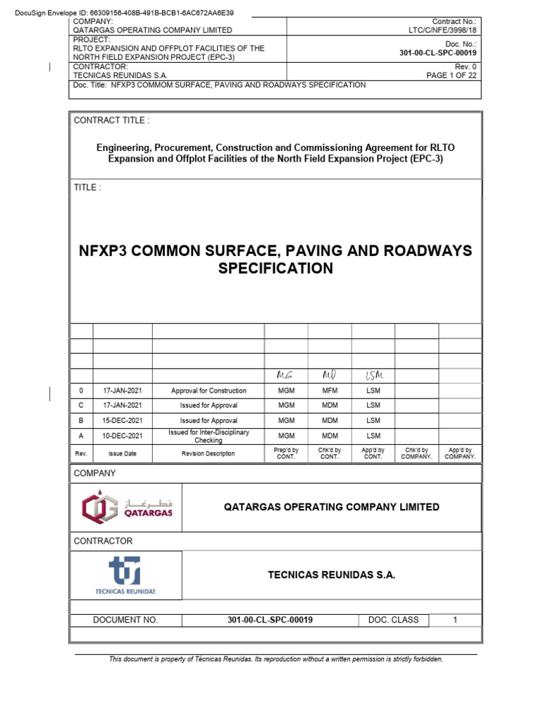 301-00-CL-SPC-00019 - NFXP3 Common Surface, Paving & Roadways Specs ...
