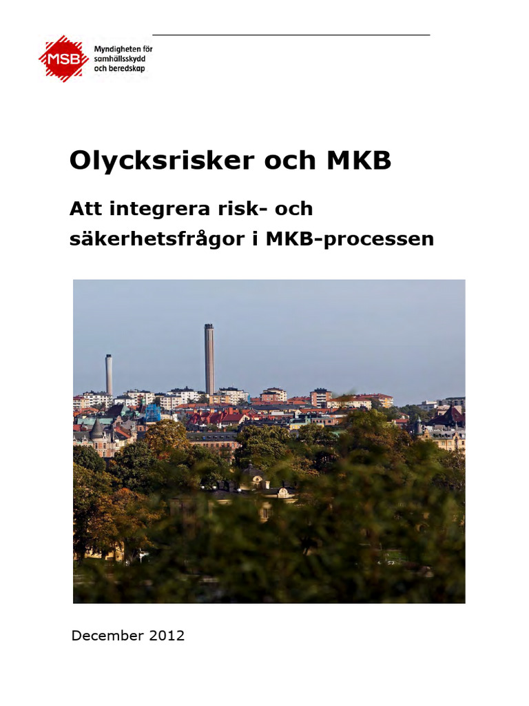 Olycksrisker Och MKB | PDF