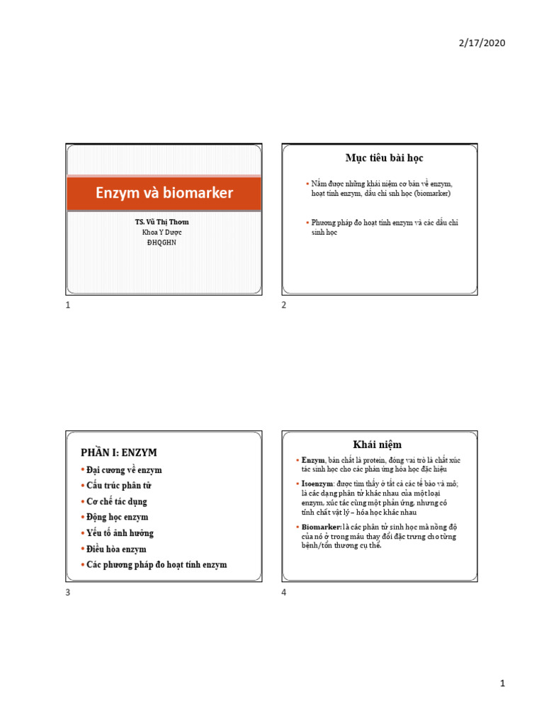 Enzym Và Biomarker | PDF