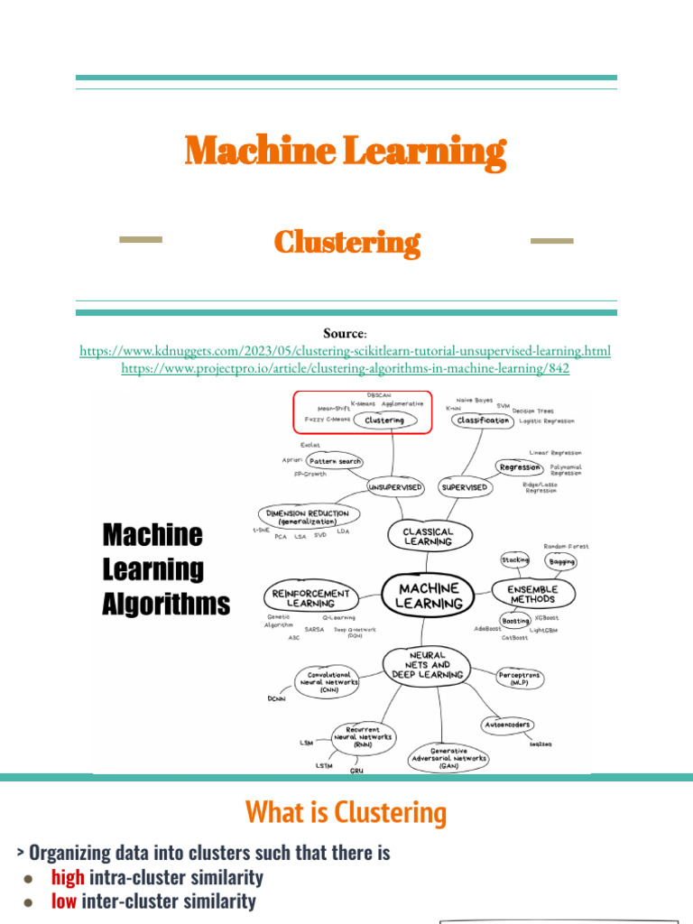 Clustering | PDF | Cluster Analysis | Image Segmentation