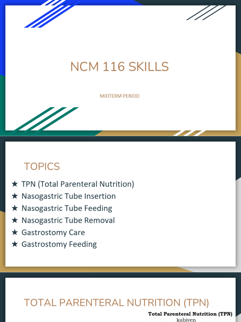 NCM 116 Skills Midterm 1 | PDF | Clinical Medicine | Medical Specialties