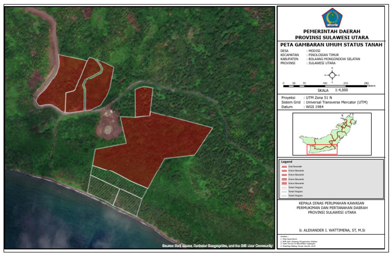 Peta Gambaran Umum Status Tanah_Lahan Relokasi | PDF