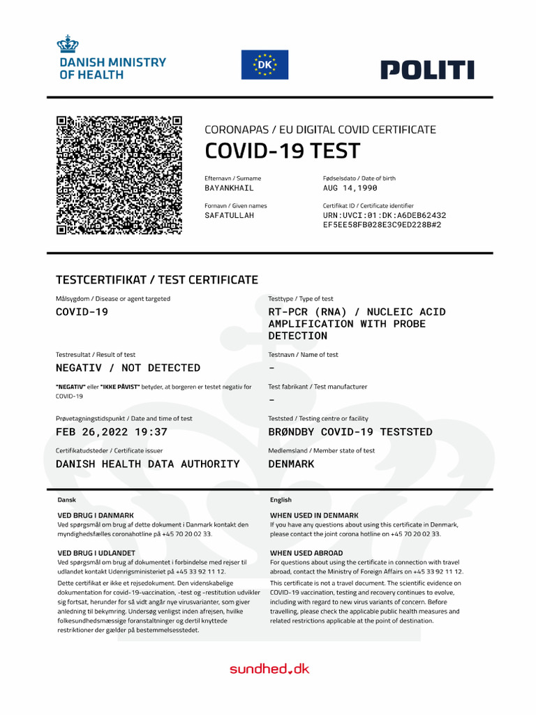 Covid 19 Test Pdf