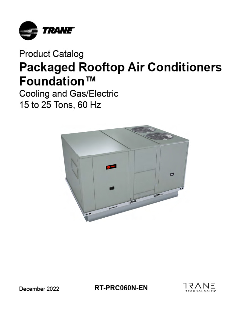 TRANE - PACU - Foundation GCC ECC | PDF | Heat Exchanger | Air Conditioning