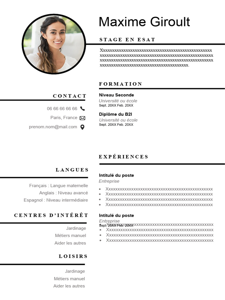 CV Maxime Giroult | PDF