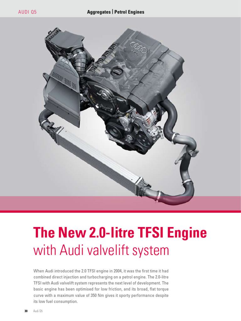 The New 2.0-Litre TFSI Engine: With Audi Valvelift System | PDF ...