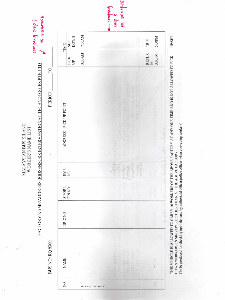 Sample For Stamp Chop & HR Signature | PDF
