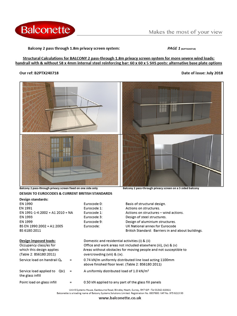 b2ptx240718 Aerofoil (Balcony 2) Pass Through Privacy Screens For More Severe Wind Loads July ...