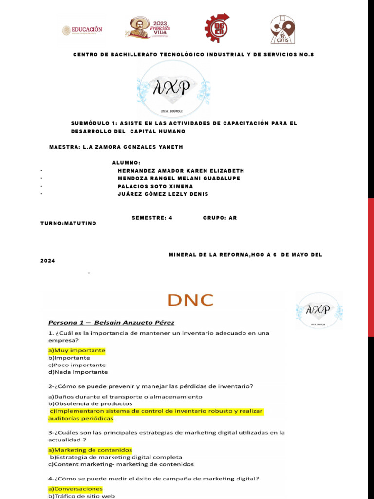AXP Parte 2 | PDF | Cognición