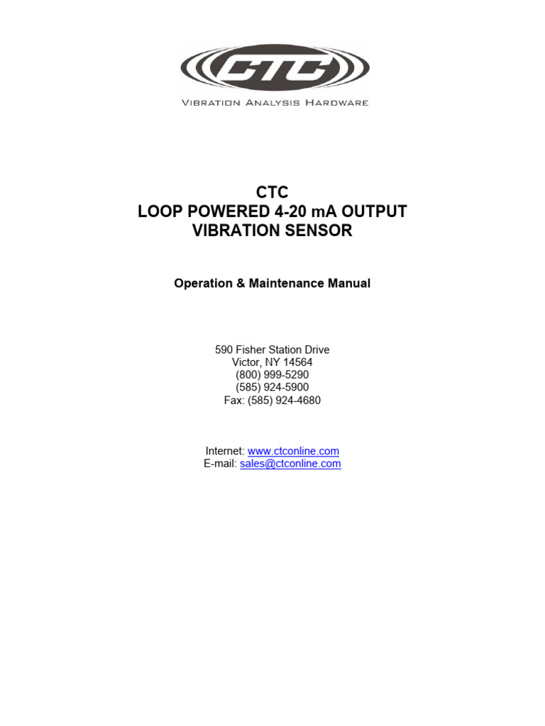 pdf-userManuals-03-Product Manual - Loop Powered 4-20 Ma Output Vibration Sensor | PDF ...