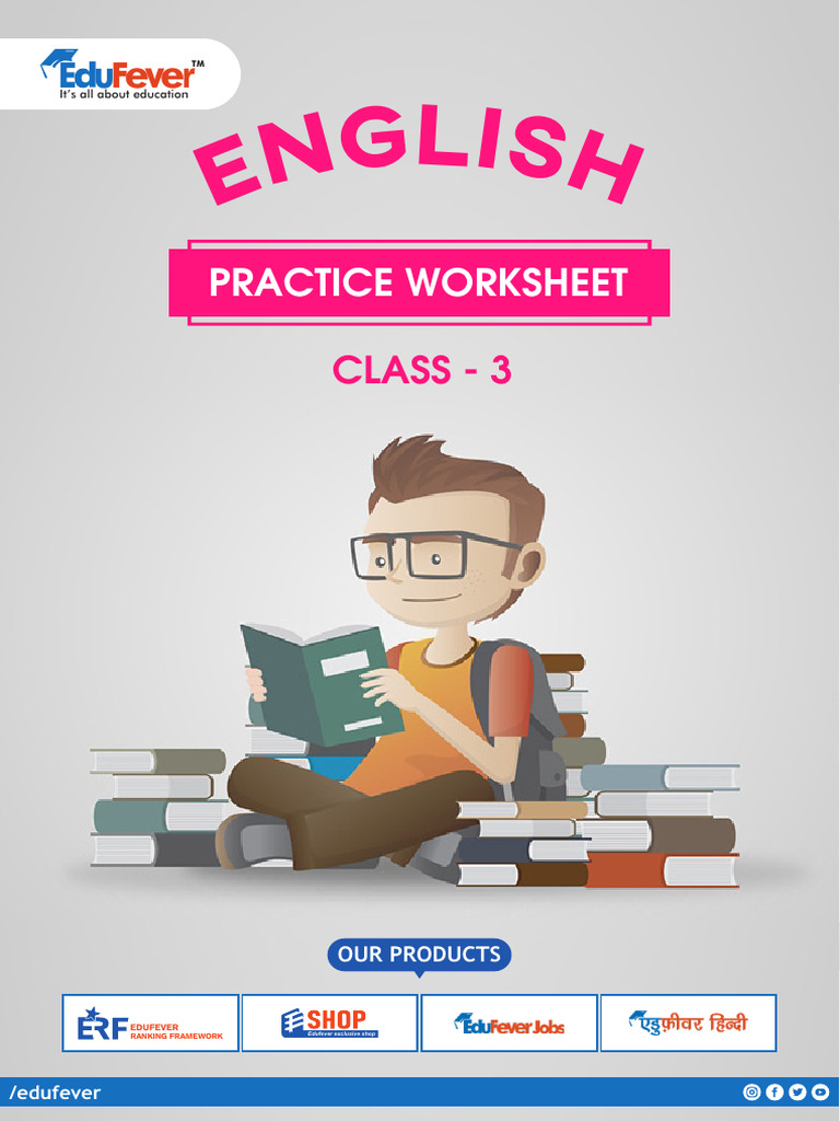 Class 3 English Practice Worksheets 1 | PDF