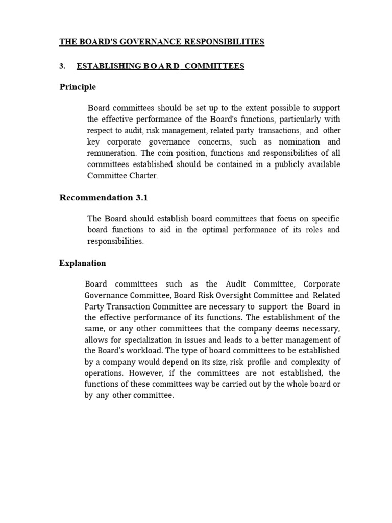 Establishing Board Committees | PDF | Internal Audit | Audit