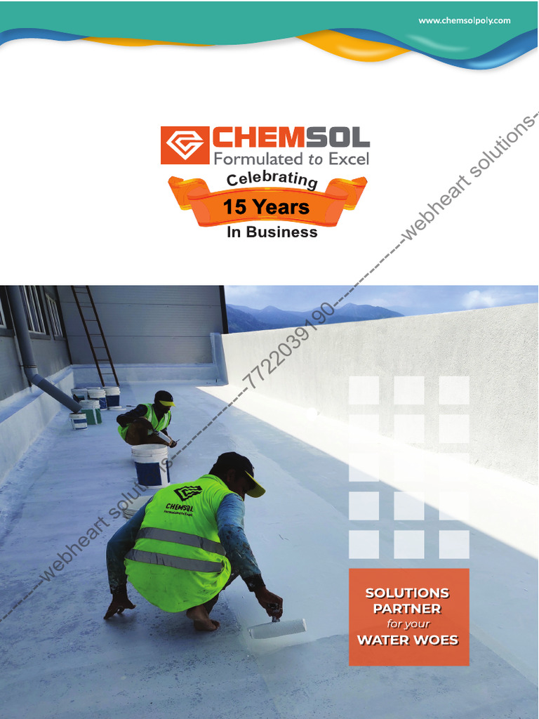 Chemsol Waterproofing Solutions Guide | PDF | Concrete | Epoxy