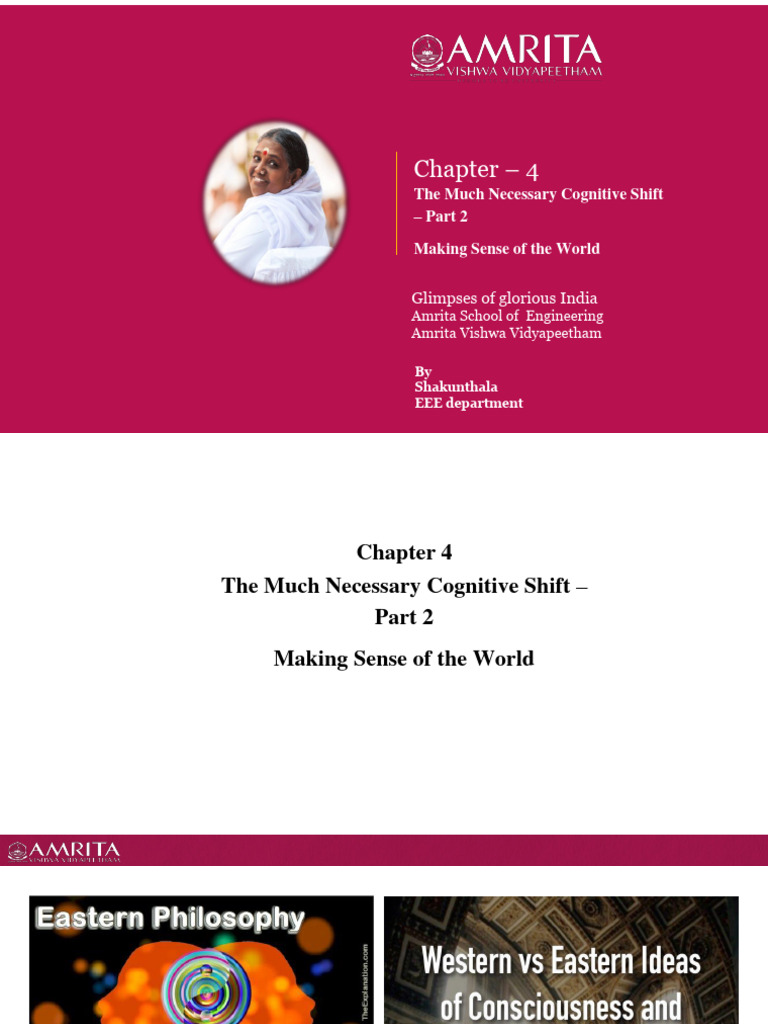 CHP 4 Cognitive Shift Part 2 S2 ADM ECE a 2024 | PDF | Ātman (Hinduism) | Reality