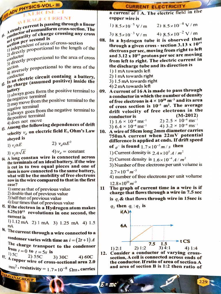 Current Electricity Level 1 | PDF