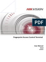 HIKVision Fingerprint Scanner | PDF | Password | Access Control