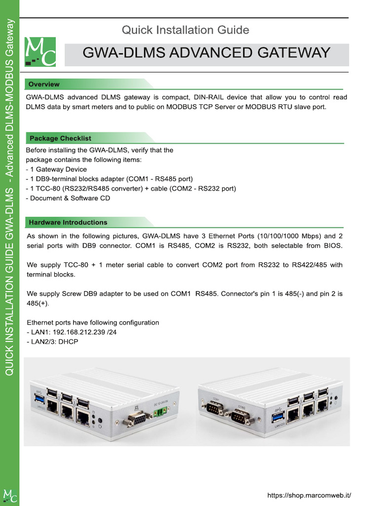 Gateway DLMS | PDF