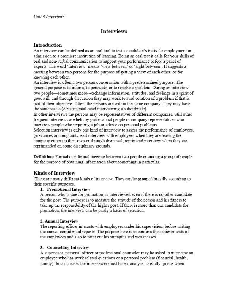 Unit 3 Interview,GD,Resume,Cover Letter | PDF | Résumé | Leadership