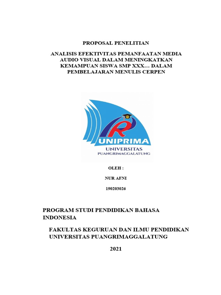 Proposal Penelitian - On Tpki | PDF | Karier & Perkembangan