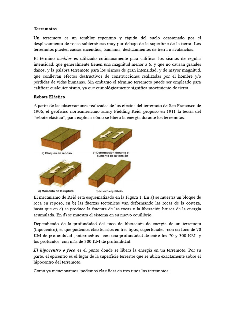 TERREMOTO | PDF | Temblores | Tsunami