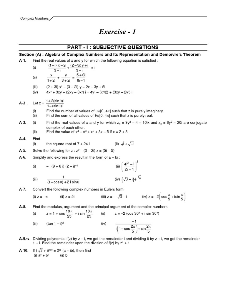 Complex Number Assignment | PDF | Complex Number | Ellipse