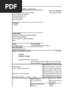 Form For Cargo Information: For Solid Bulk Cargoes | PDF