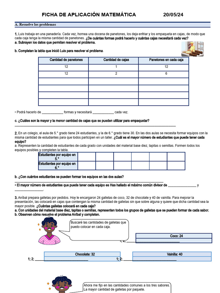 Ficha de Aplicación Matemática 2 | PDF | Salario | Presupuesto
