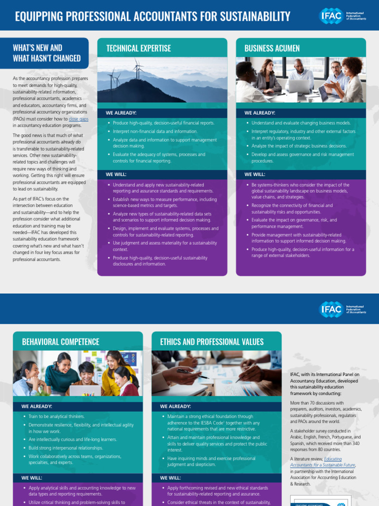 IFAC Equipping Professional Accountants Sustainability | PDF ...