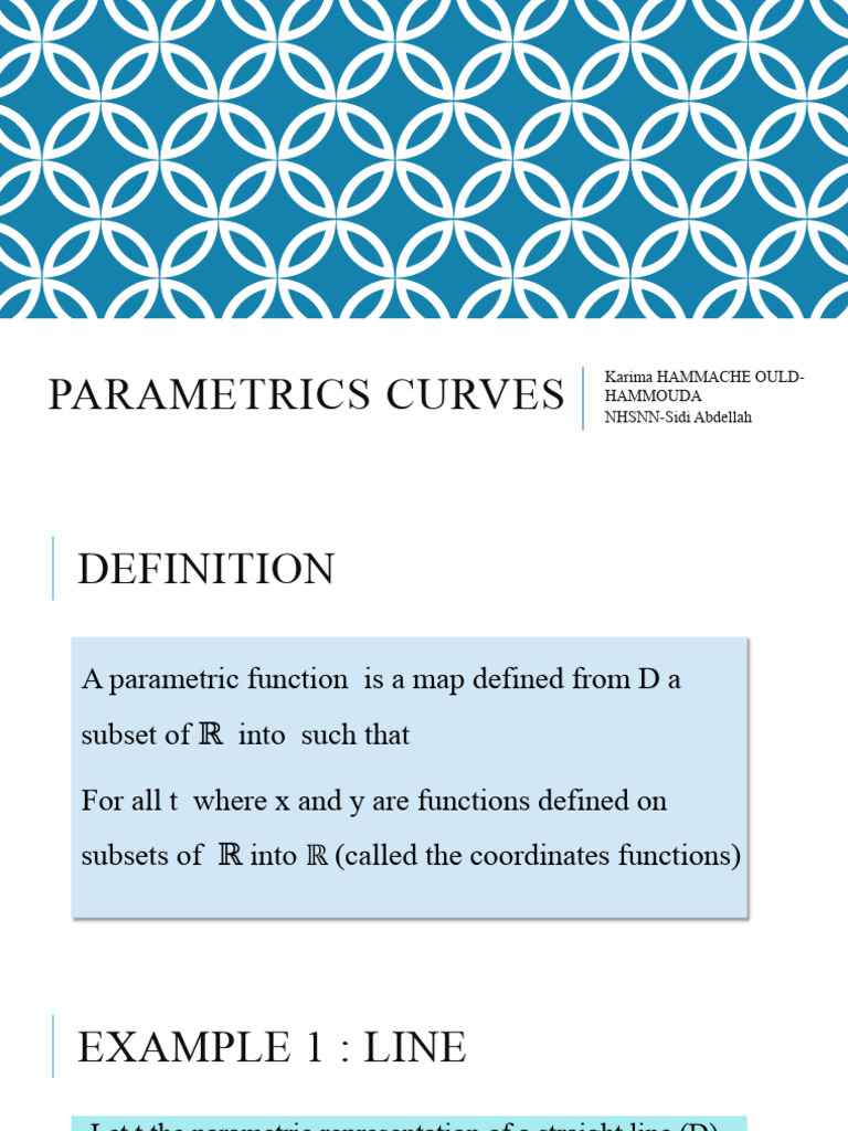 Parametric Curves (Part 1) | PDF | Function (Mathematics ...