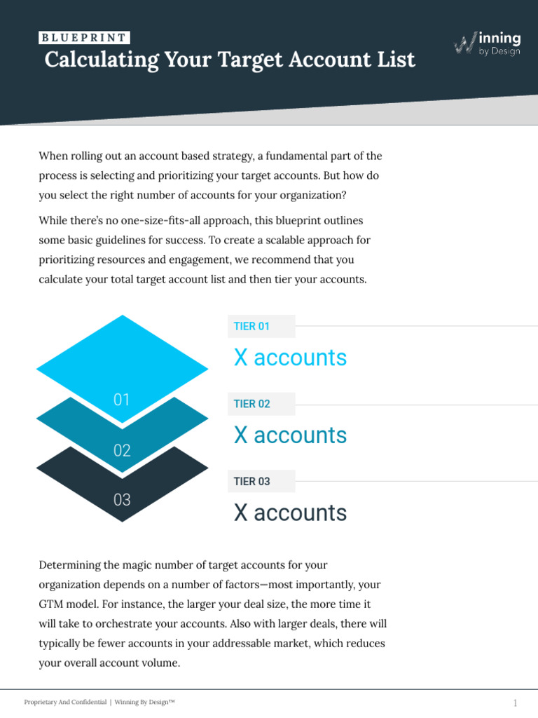 How To Calculate Your Target Account List | PDF | Business