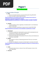 Political Science (1 and 2) Past Paper Analysis (2000 To 2025) | PDF ...