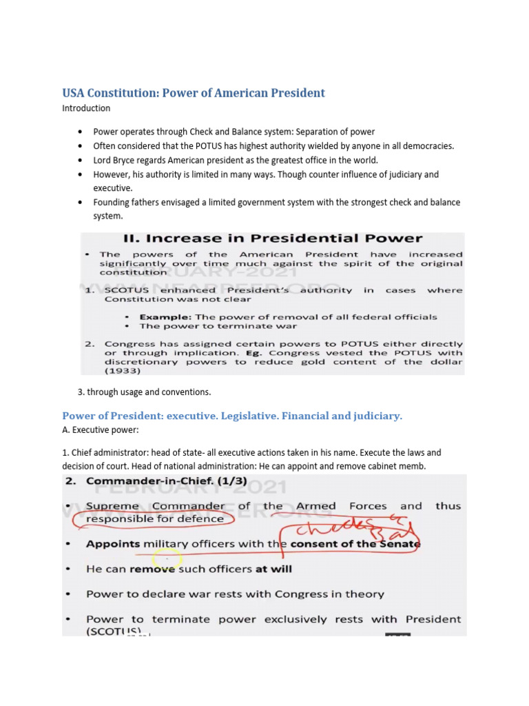 USA Political System | PDF | Federal Government Of The United States ...
