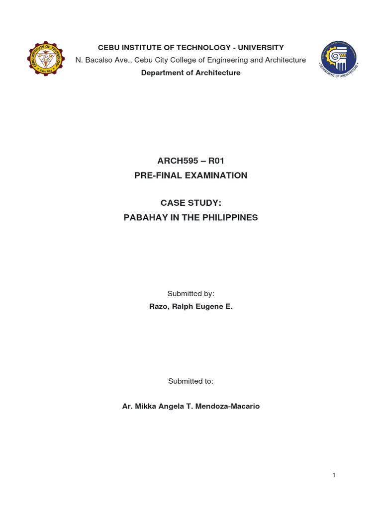 ARCH595 PreFinal Case Study | PDF | Sustainability | Governance