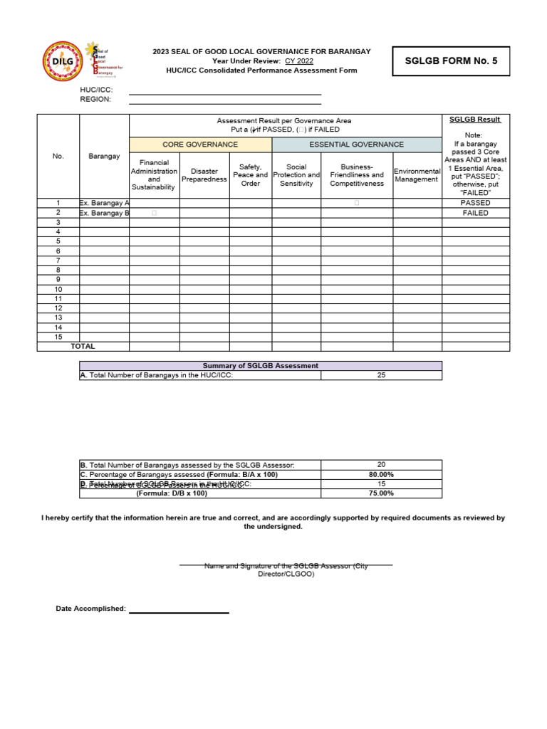 (Updated) 2023 SGLGB Form 5-HUC - ICC Consolidated Performance ...