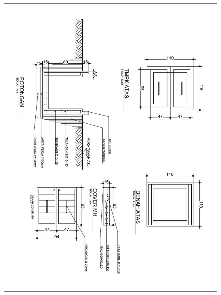 Detail Manhole Layout1 | PDF