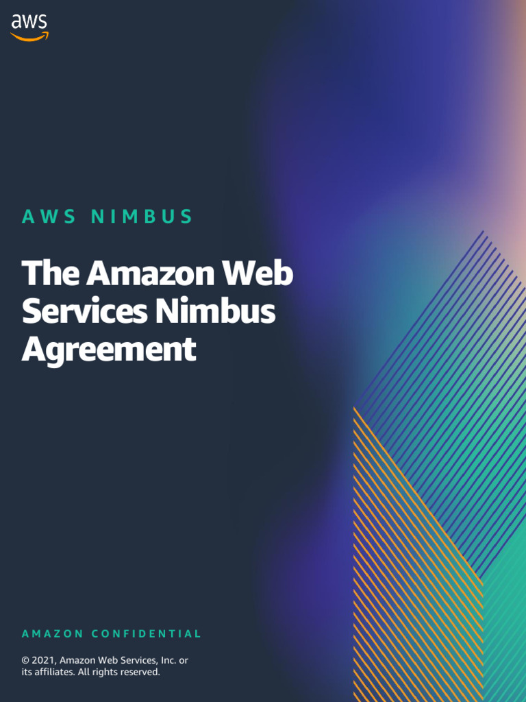 Introduction To The Aws Nimbus Agreement | PDF | Amazon Web Services | Cloud Computing