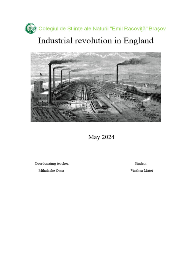 Atestat Engleza Finalizat | PDF | Industrial Revolution | Crimes