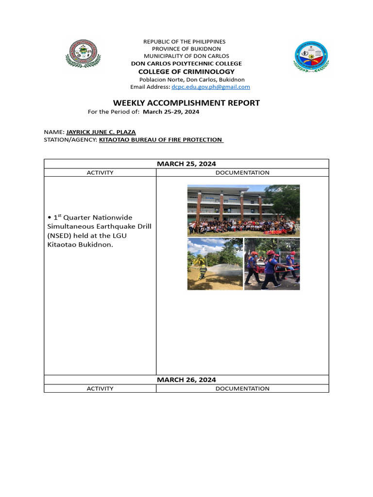 Ar Plaza (BFP) | PDF | Civil Defense | Safety