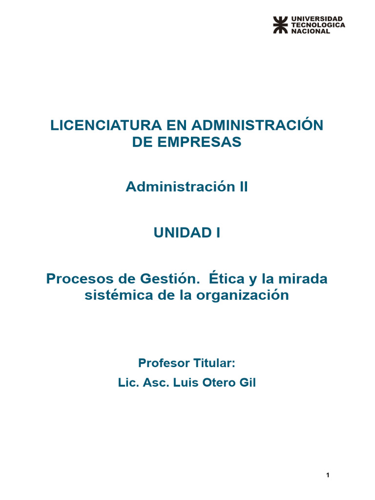 Admin II U1 | PDF | Cumplimiento normativo | Aprendizaje