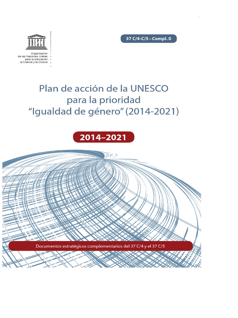 Plan de Acción de La UNESCO para La Prioridad Igualdad de Género - 2014-2021 - UNESCO | PDF