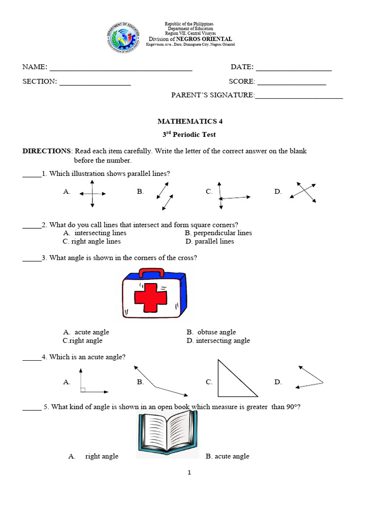 q3 Math Assesment | PDF | Rectangle | Geometric Shapes