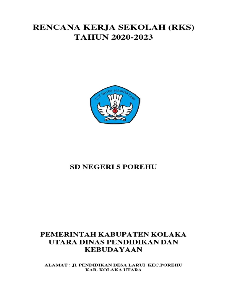 Rencana Kerja Sekolah (RKS) 4 Tahun | PDF