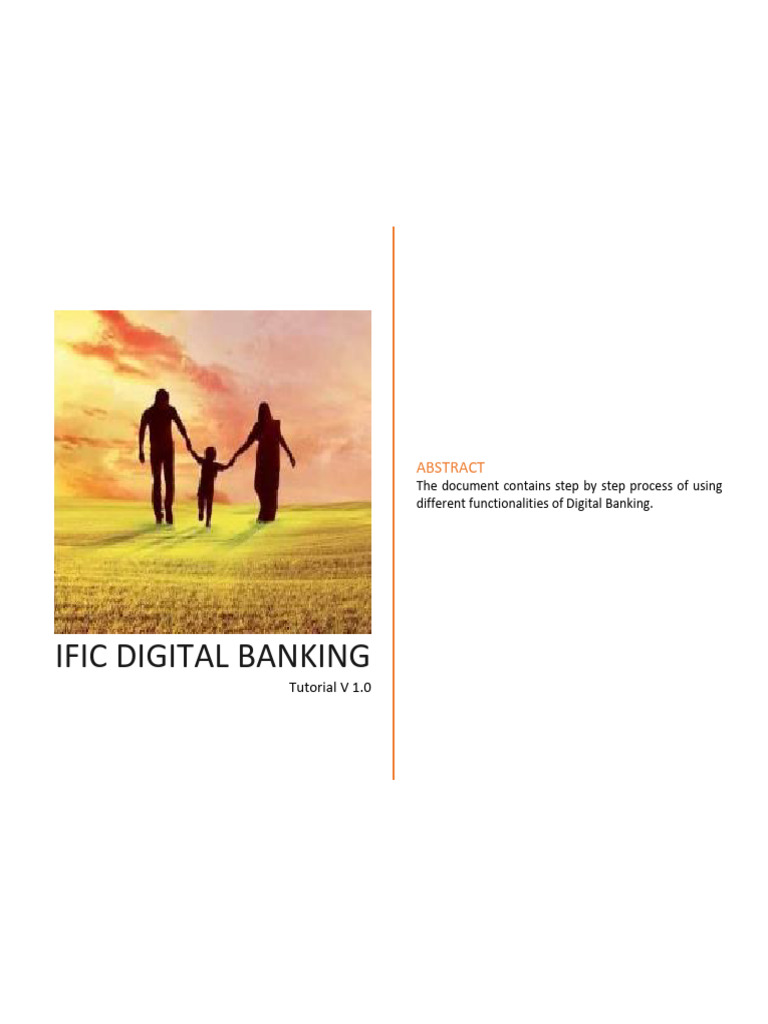 IFIC Digital Banking Tutorial | PDF | Icon (Computing) | Cheque